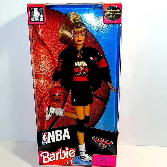 Mattel & NBA | Other | Nib 998 Nba Barbie Atlanta Hawks Authentic Nba ...